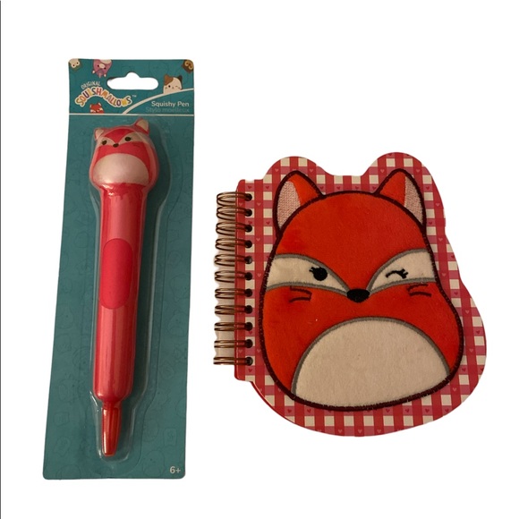 Kellytoy | Toys | Squishmallow Fifi The Red Fox Set Of Squishmallow Pen ...